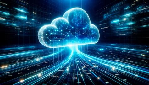 Premium Ai Image Cloud Computing Technology Concept Abstract Digital Background Generative Ai