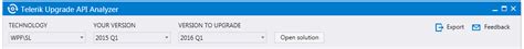 how to use the upgrade api analyzer telerik ui for wpf
