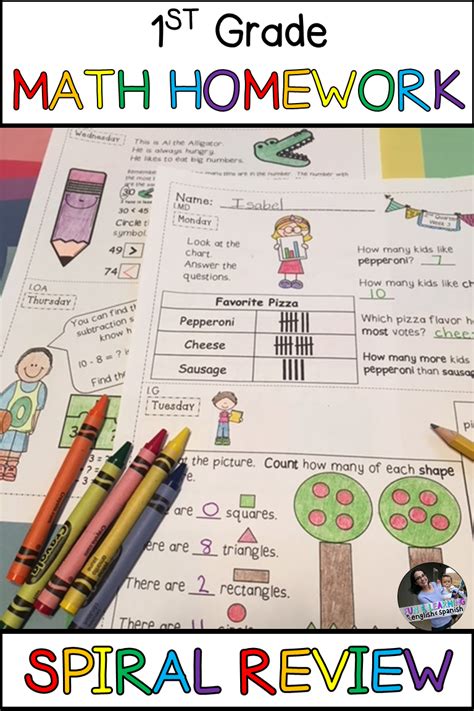 1st Grade Math Homework Whole Year W Digital Option Distance