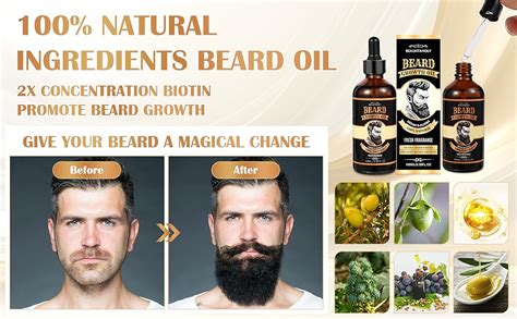 Beard Growth Oil For Men 100 Natural Beard Oil With