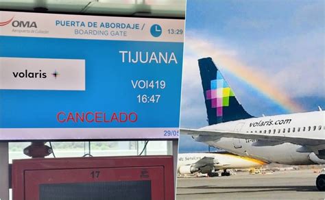 Volaris Cancelan Vuelos De La Ruta Culiacán Tijuana Este Lunes