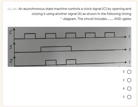 Solved 2 Dia An Asynchronous State Machine Controls A