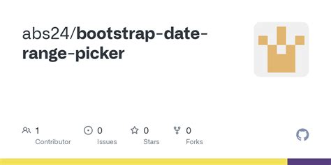 GitHub Abs Bootstrap Date Range Picker