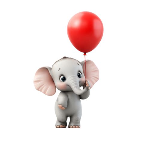 Valentine Elephant With Heart 52934990 Png
