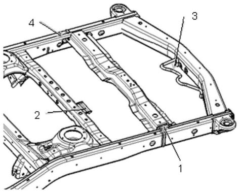一种车架备胎限位支架安装结构的制作方法