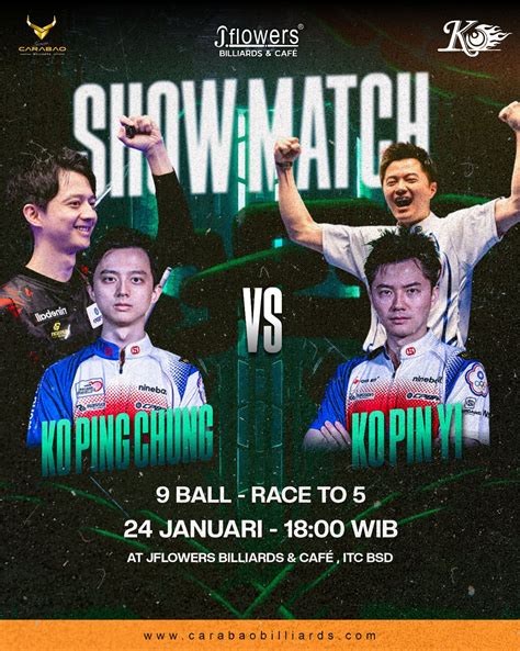 Carabao Billiards Indonesia Adakan Mengadakan Pertandingan Ko Pin Yi