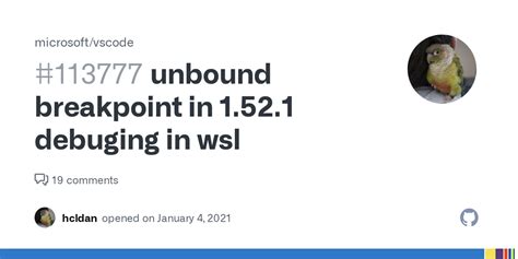 Unbound Breakpoint In 1521 Debuging In Wsl · Issue 113777 · Microsoftvscode · Github
