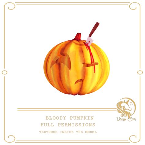 Second Life Marketplace Full Perm Bleeding Pumpkin T