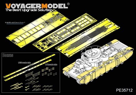 PE35712 1 35 WWII Russian T 35 Heavy Tank Fenders Track Covers For
