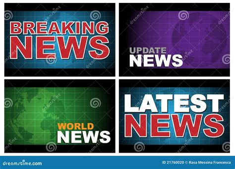 Ultime Notizie Illustrazione Vettoriale Illustrazione Di Schermo