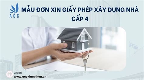 Mẫu đơn Xin Giấy Phép Xây Dựng Nhà Cấp 4 Acc Khánh Hòa