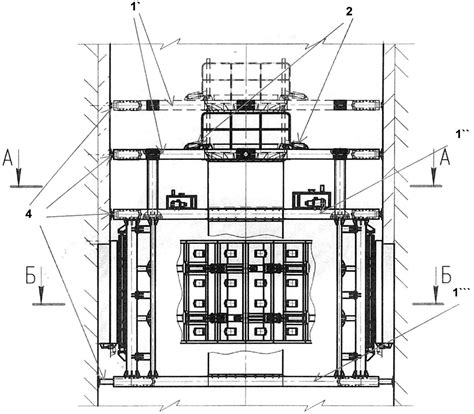 Ru164010u1 Самоходная опалубка для возведения бетонной обделки стволов вертикальных горных