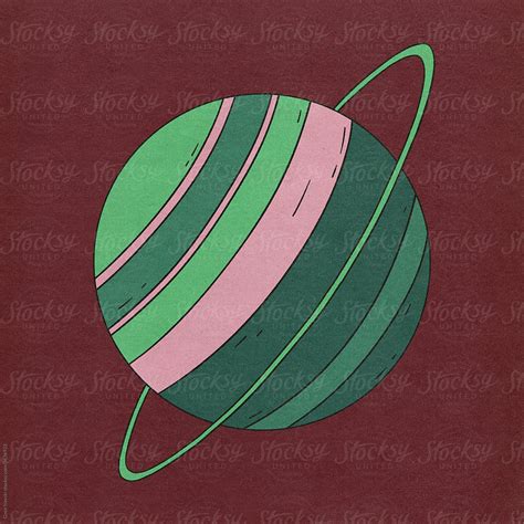 Planet Uranus Illustration By Stocksy Contributor Goce Ilievski
