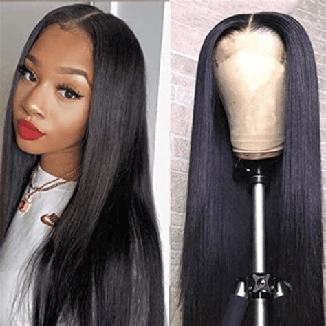Black Straight Lace Front Wig 100 Natural Human Hair Nexahair