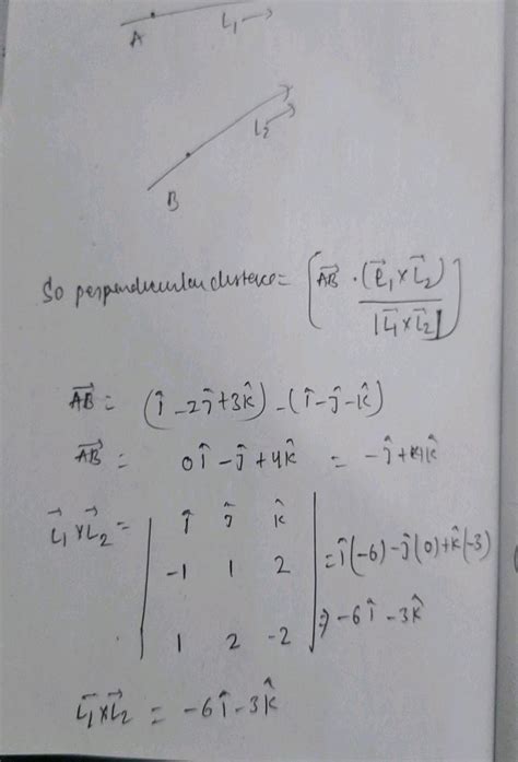 1 3 sqrt { 2 } n43 the shortest distance between the lines