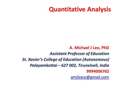 pdf quantitative analysis