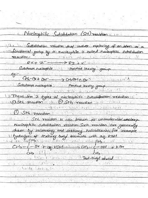 Sn Rxn Pdf