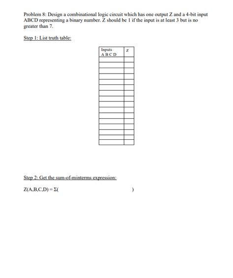 solved step 3 simplify using k map and derive the minimized