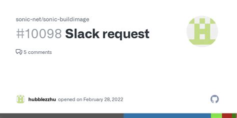 Slack Request · Issue 10098 · Sonic Netsonic Buildimage · Github