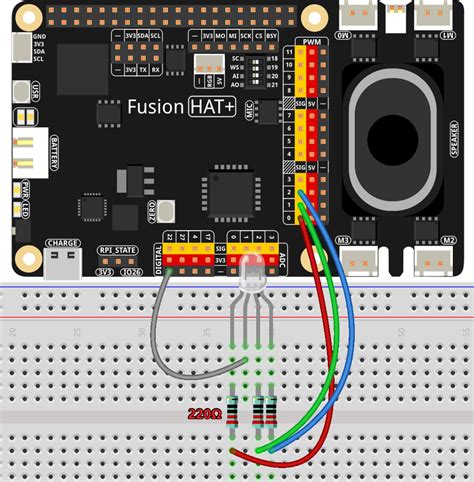 1 1 2 rgb led — sunfounder ai explorer lab kit for raspberry pi zero 2 w documentation