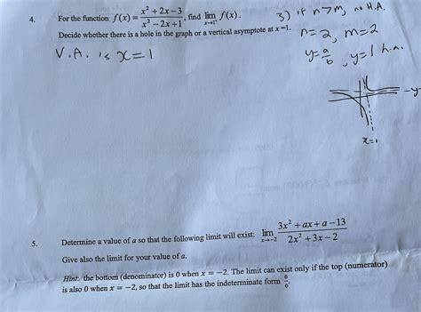 Solved For The Function F X X2−2x 1x2 2x−3 Find