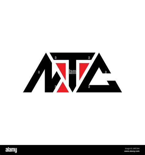 Ntc Triangle Letter Logo Design With Triangle Shape Ntc Triangle Logo