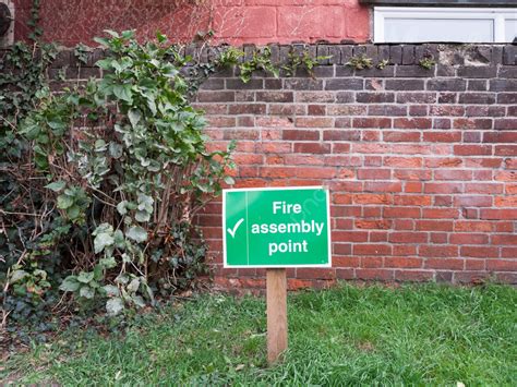 Fire Assembly Point Sign Background Images Hd Pictures And Wallpaper