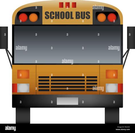 Front School Bus Vector