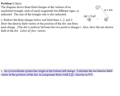 Solved Problem Pts The Diagram Shows Three Fixed Chegg
