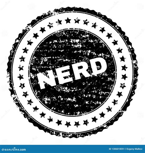 Scratched Textured Nerd Stamp Seal Stock Vector Illustration Of Grainy Nerdy 130601859