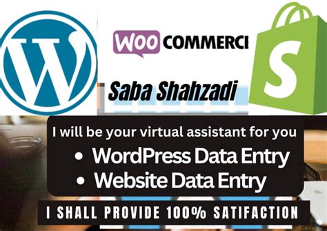 Provide Expert Wordpress Data Entry Product Listing And Content Upload Service By