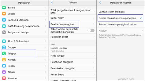 Cara Otomatis Merekam Panggilan Telepon Di Android Tanpa Aplikasi Yannech