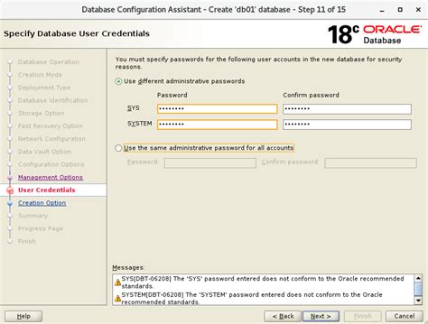 Centos 7 Oracle Database 18c Create Database Server World
