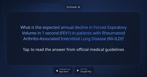 What Is The Expected Annual Decline In Forced Expiratory Volume In 1