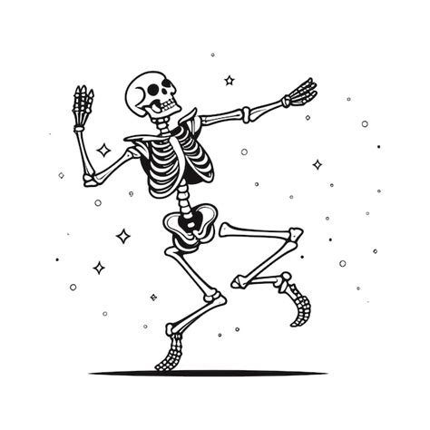 Premium Vector Vector Skeleton Dancing Sketch Hand Drawn Vector