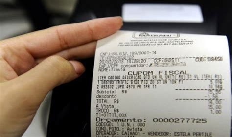 Cupom Fiscal O Que é Ponto Online Tecnologia
