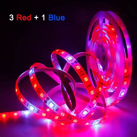 온실 수경 식물 재배용 Led 식물 램프 전체 스펙트럼 Uv Ir 꽃 식물 성장 램프 5050 칩 5m 12vled 식물 조명 Aliexpress