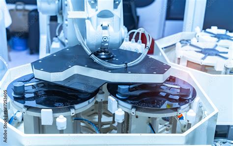 artificial intelligence machine at industrial manufacture factory of