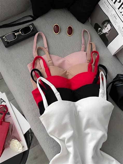 Жіночий одяг Майка Push Up Має ефект «утяжки Бретелі на регуляторах Тканина креп дайвінг