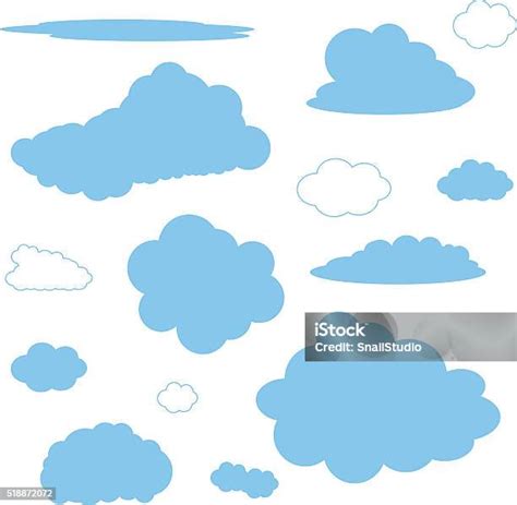 Kumpulan Bentuk Awan Ilustrasi Stok Unduh Gambar Sekarang Awan