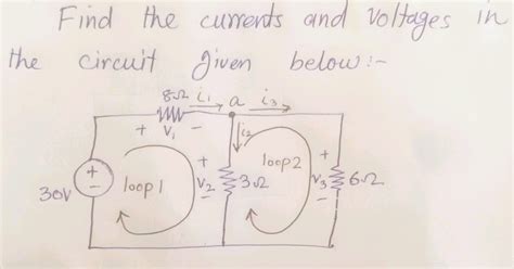 Solved Find The Currents And Voltages In Circuit Given Chegg