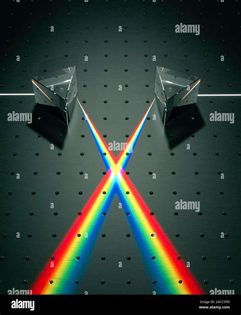 Refraction Computer Artwork Of White Light Being Refracted As It