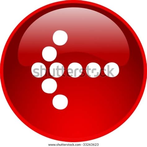 Illustration Red Arrow Button Stock Vector Royalty Free Shutterstock