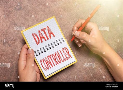 text caption presenting data controller concept meaning person who