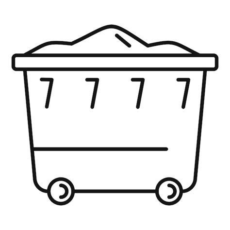 Premium Vector Garbage Container Icon Outline Garbage Container Vector Icon For Web Design