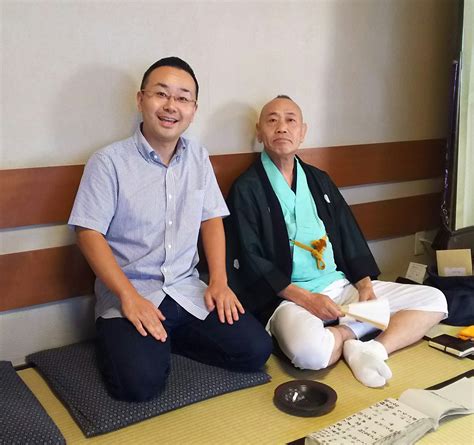 師匠と、上野鈴本演芸場楽屋にて 20150911 落語家 三代目桂やまと Official Web Site