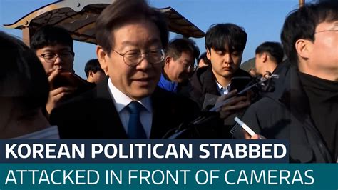 South Korean Opposition Leader Conscious In Hospital After Being
