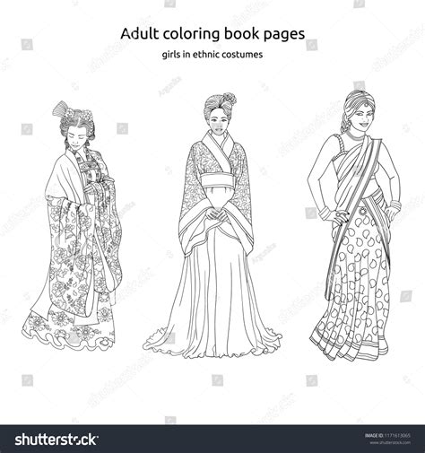 Indian Costume Design Sketches