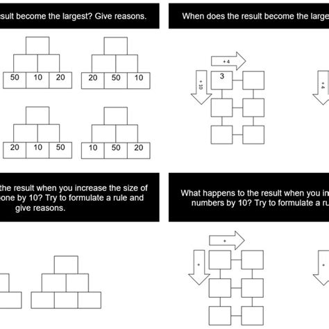 Examples Of Task Formats Number Wall And Number Grid Download