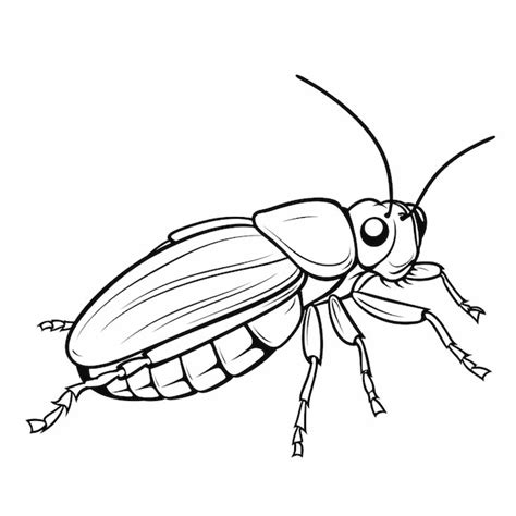 Premium Photo Asian Cockroach Minimal Cute Angel Flat Coloring Book Kawaii Line Art